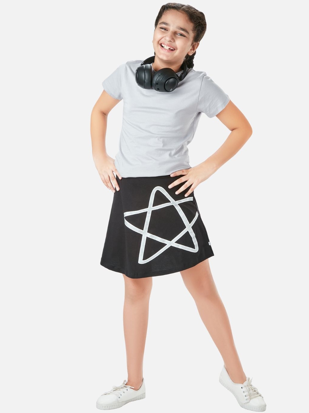 Buy You Got Plan B Girls Graphic Printed Pure Cotton Skirt Skirts For Girls 21748448 Myntra