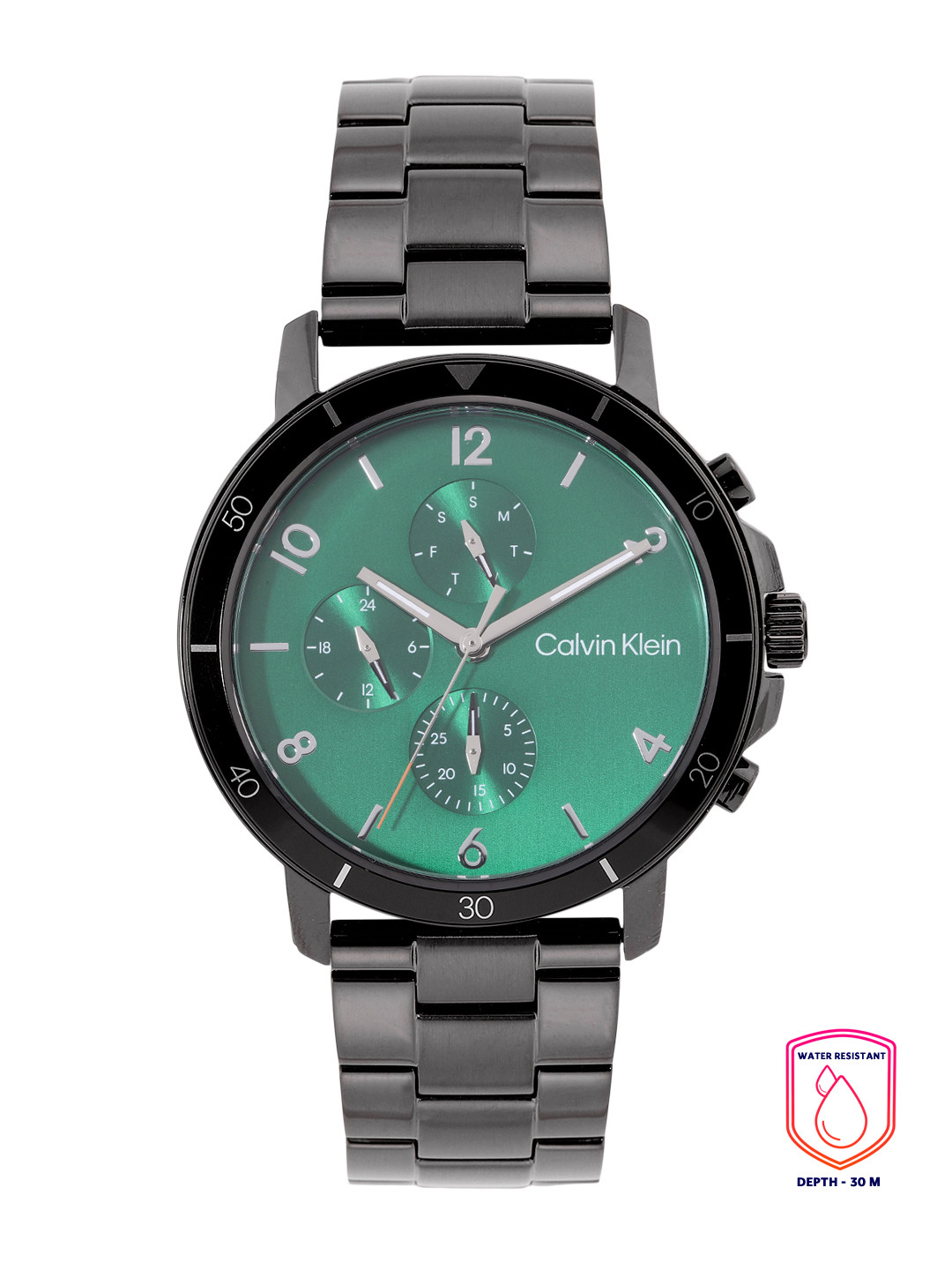 Buy Calvin Klein Men Gauge Sport Green Dial & Black Straps Multi ...