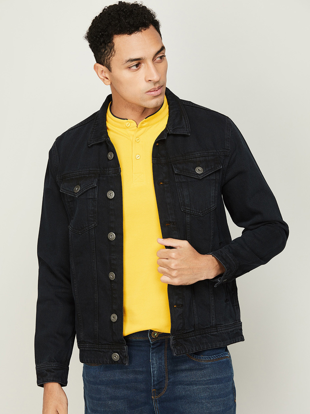 Buy Forca By Lifestyle Men Cotton Denim Jacket - Jackets for Men ...