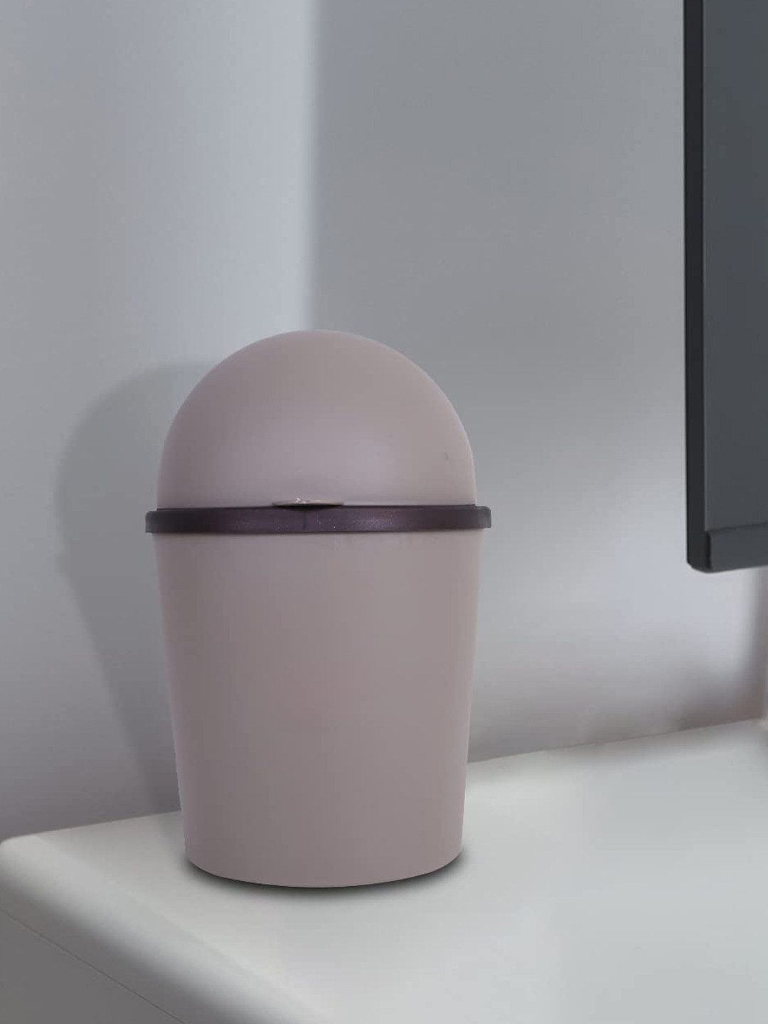 Buy Kuber Industries Coffee Brown 2 Pcs Swinging Lid Teddy Dustbin 3 L ...