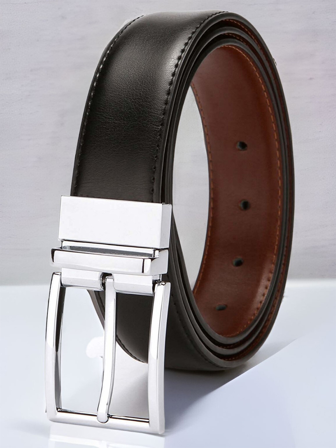 Buy ZORO Men Vegan Leather Reversible Formal Belt - Belts for Men ...