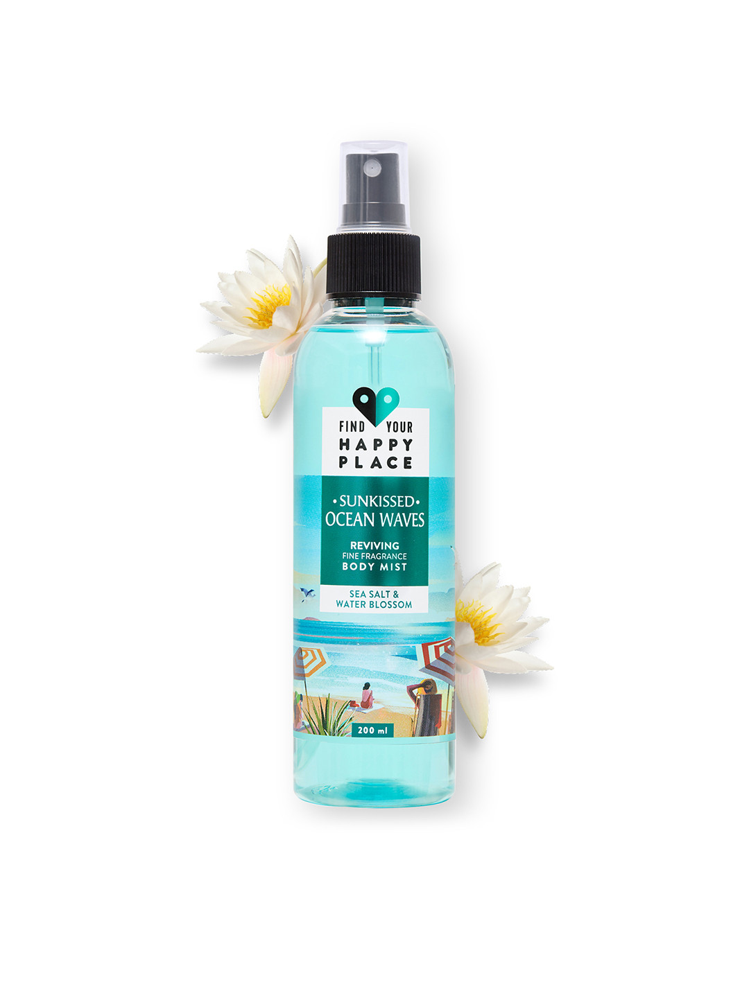 Buy FIND YOUR HAPPY PLACE Sunkissed Ocean Waves Body Mist With Vitamin ...