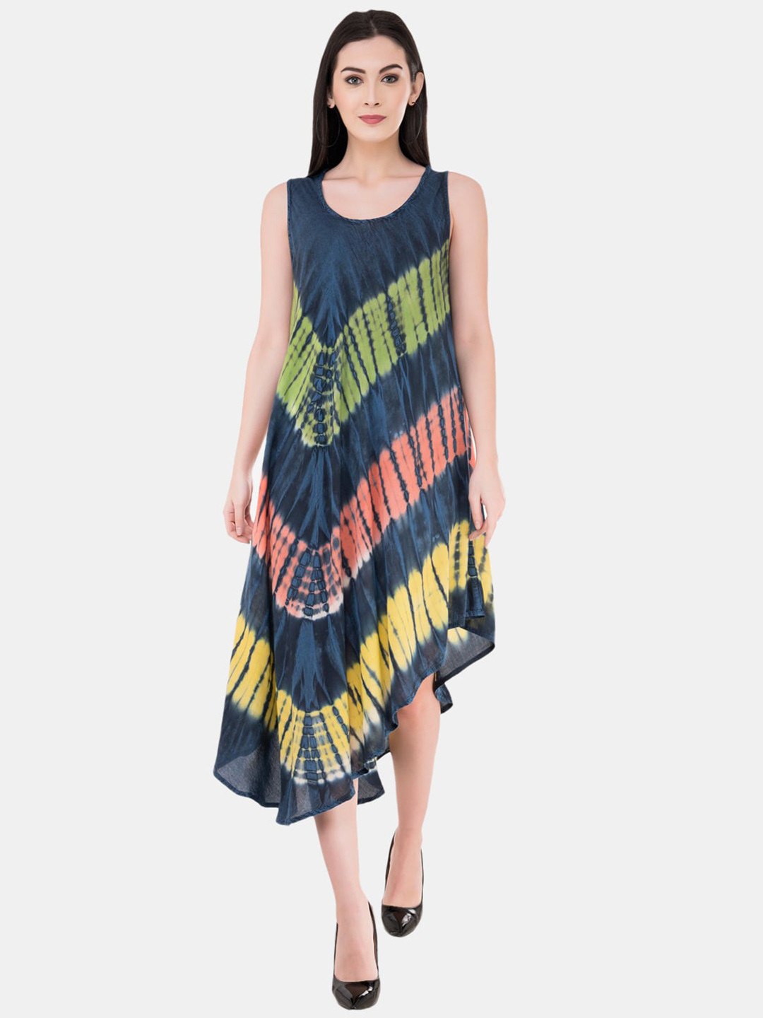 Buy SAAKAA Tie And Dye A Line Midi Dress - Dresses for Women 21759416 ...