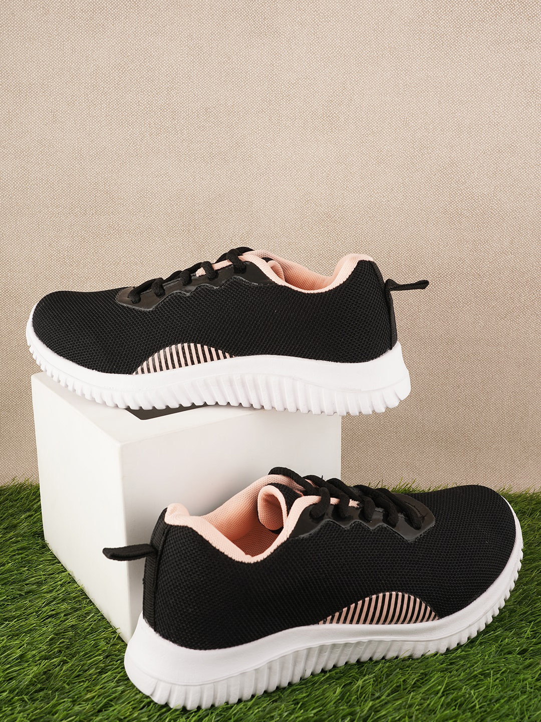 Buy SAPATOS Women Woven Design Mesh Sneakers - Casual Shoes for Women ...
