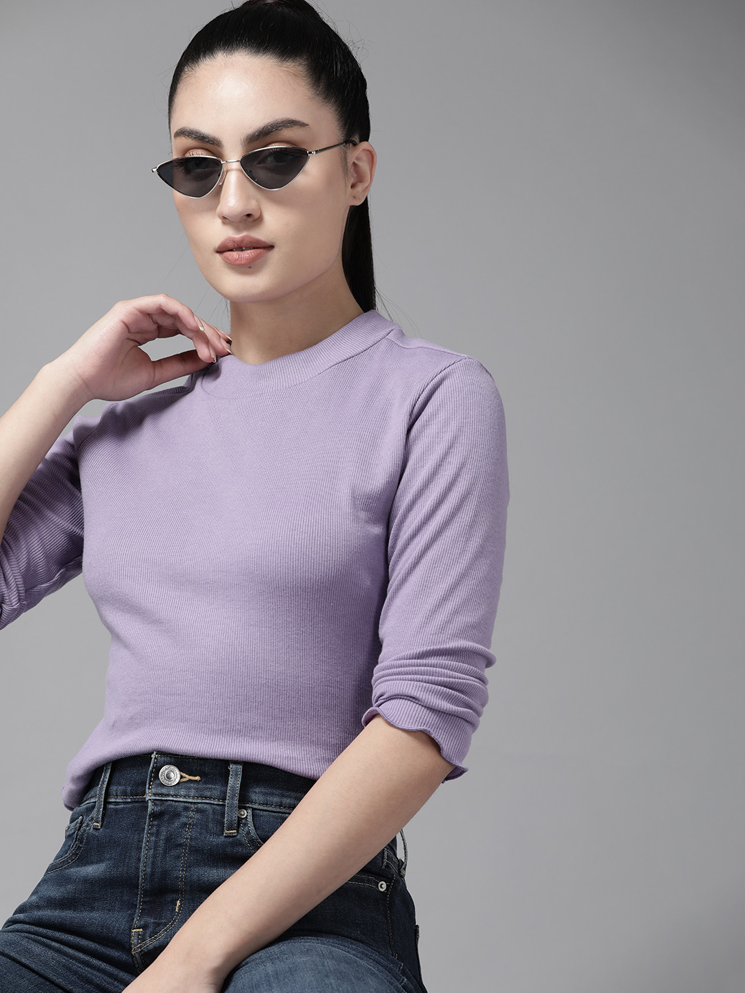 Buy Roadster Solid Top - Tops for Women 21761558 | Myntra
