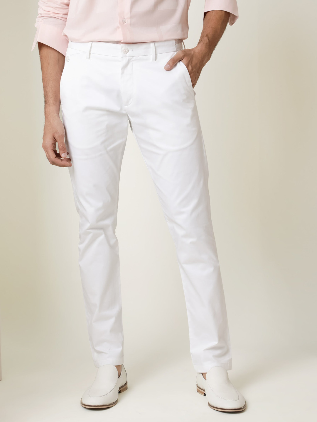 Buy RARE RABBIT Daron Cotton Slim Fit Mid Rise Trouser - Trousers for ...