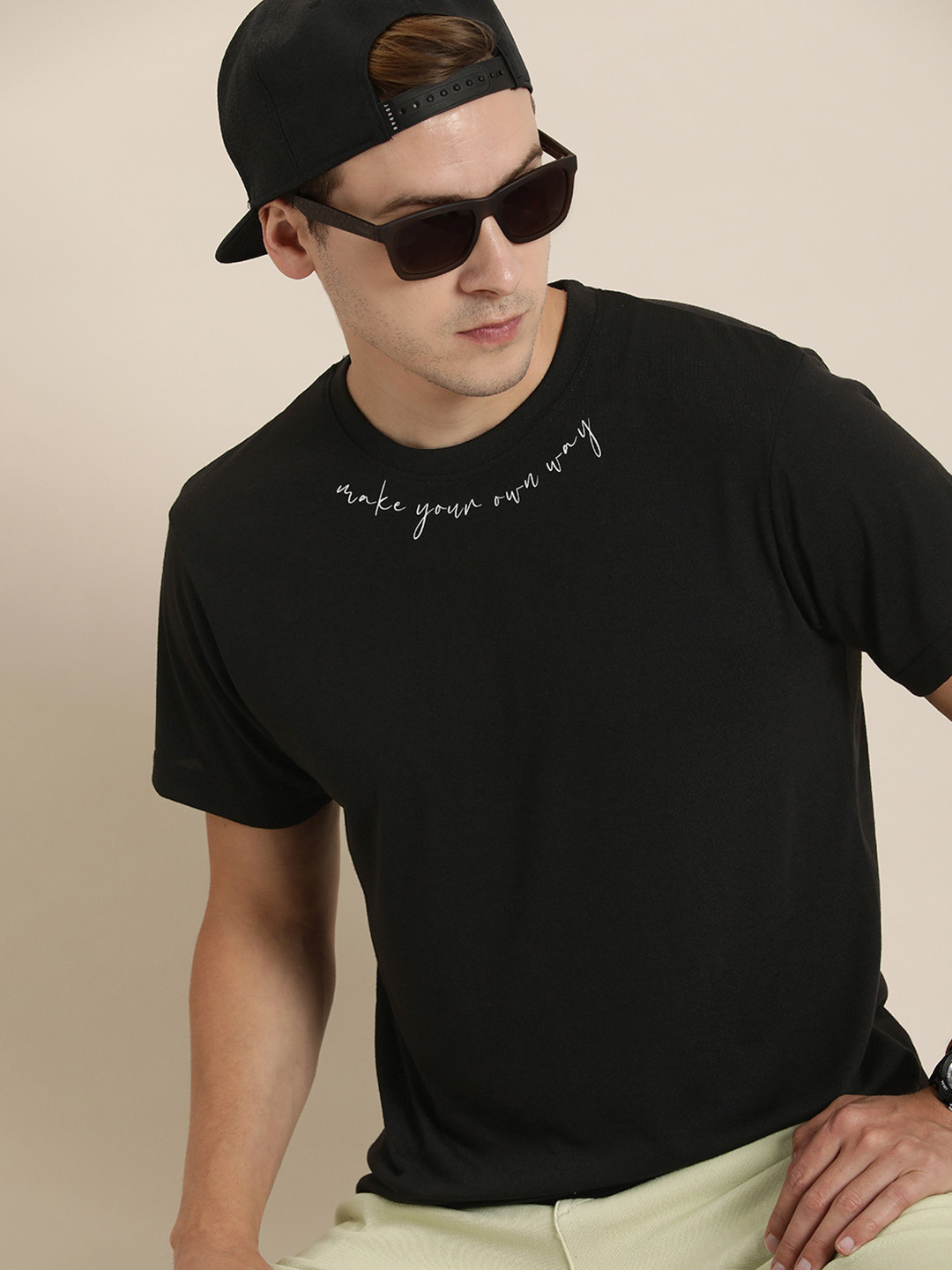 Buy Moda Rapido Men Typography Printed Round Neck T Shirt - Tshirts for ...