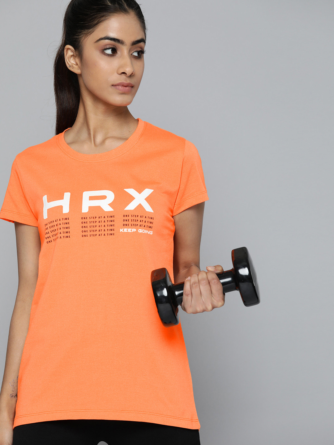 Buy HRX By Hrithik Roshan Rapid Dry Printed Training T Shirt - Tshirts ...