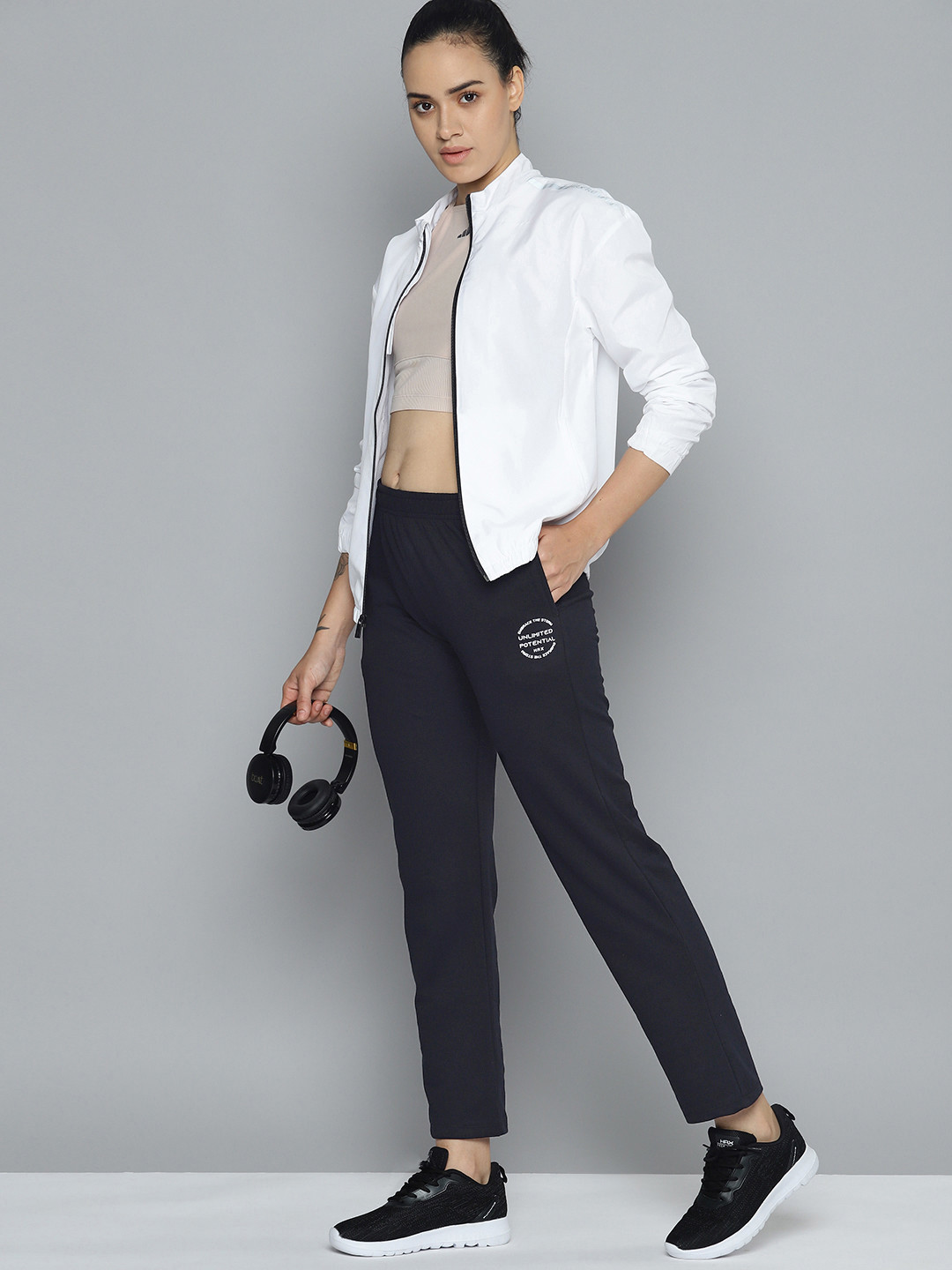 Buy HRX By Hrithik Roshan Women Solid Track Pants - Track Pants for ...