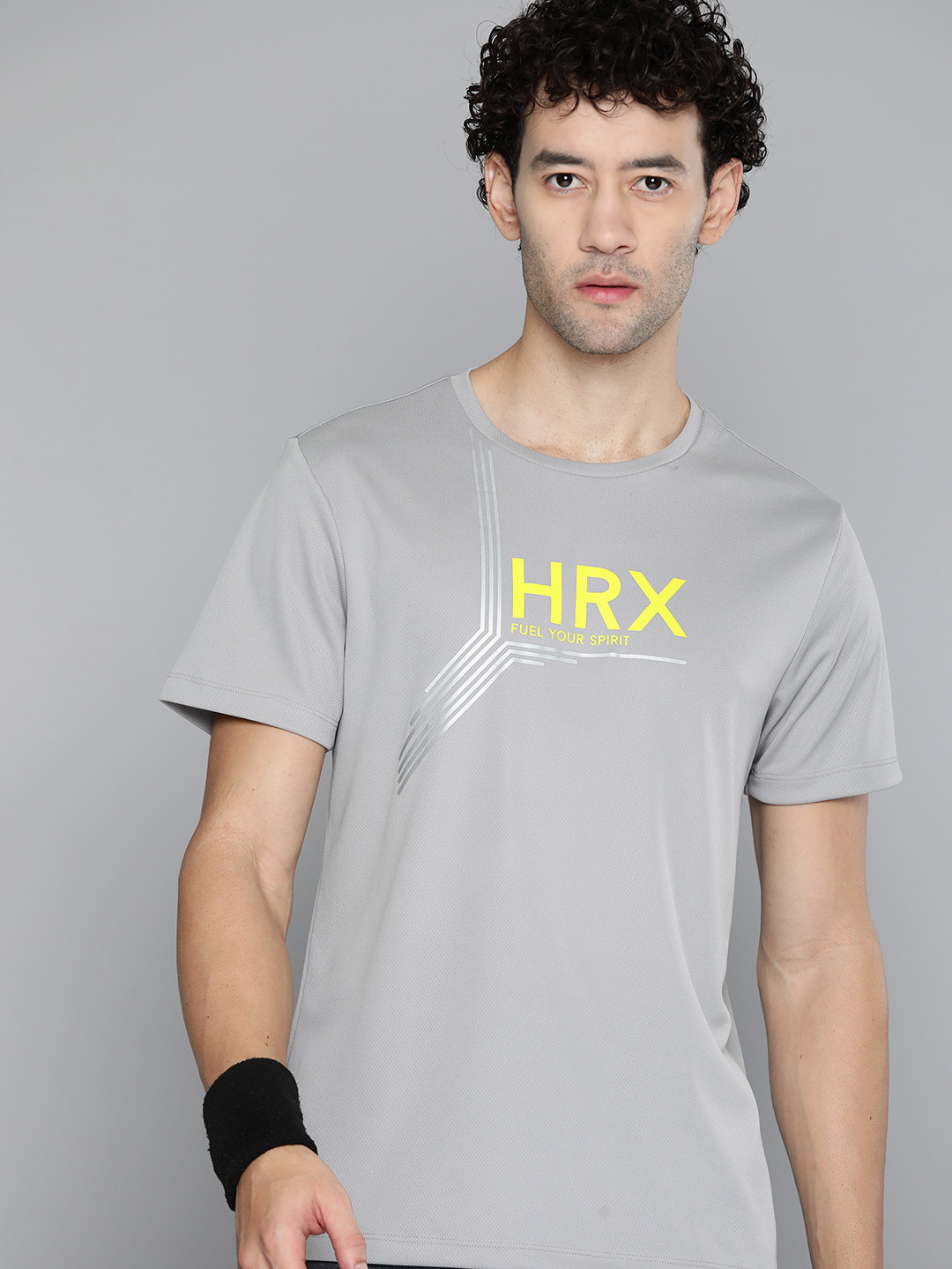 Buy HRX By Hrithik Roshan Men Brand Logo Printed T Shirt - Tshirts for ...