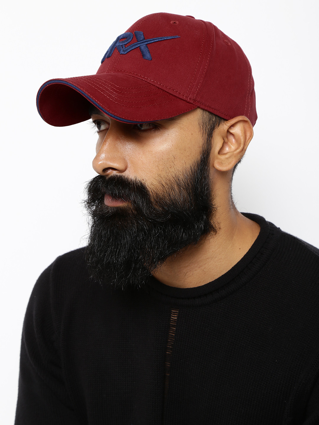 Buy HRX By Hrithik Roshan Men Maroon Brand Logo Lifestyle Cap - Caps ...