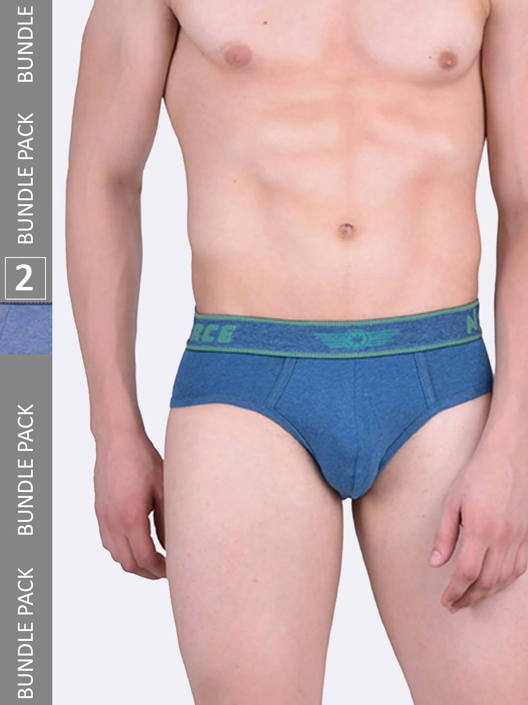 Buy Force Nxt Men Pack Of 2 Assorted Cotton Basic Briefs Briefs For