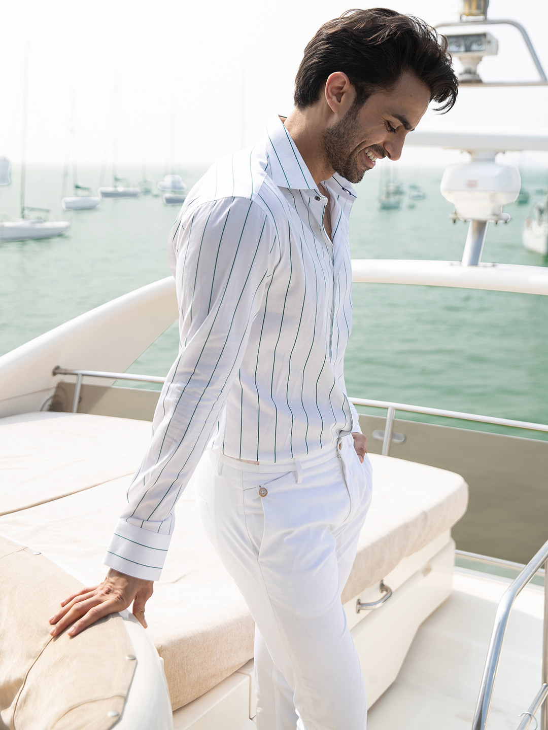 Buy RARE RABBIT Men Anzio Slim Fit Striped Cotton Formal Shirt - Shirts ...