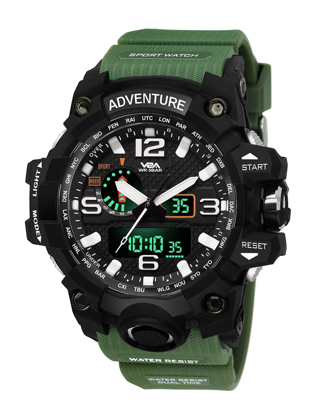 Buy V2A Men Analogue And Digital Multi Function Watch V2A 1545 ...