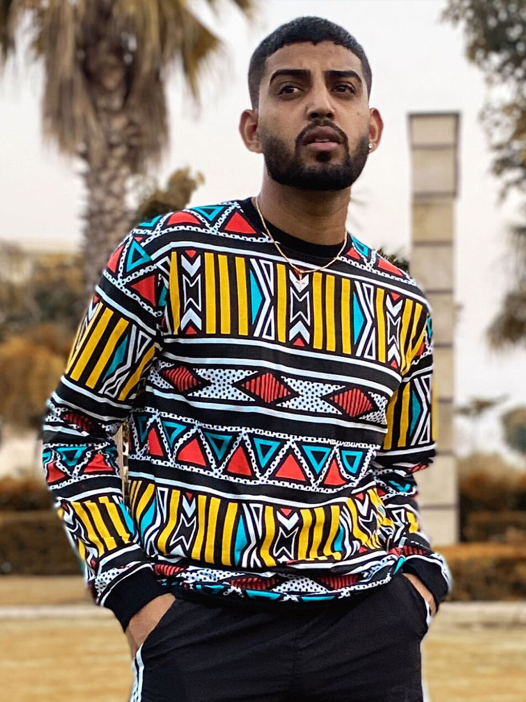 Buy Powerlook Men Geometric Printed T Shirt - Tshirts for Men 21800806 ...