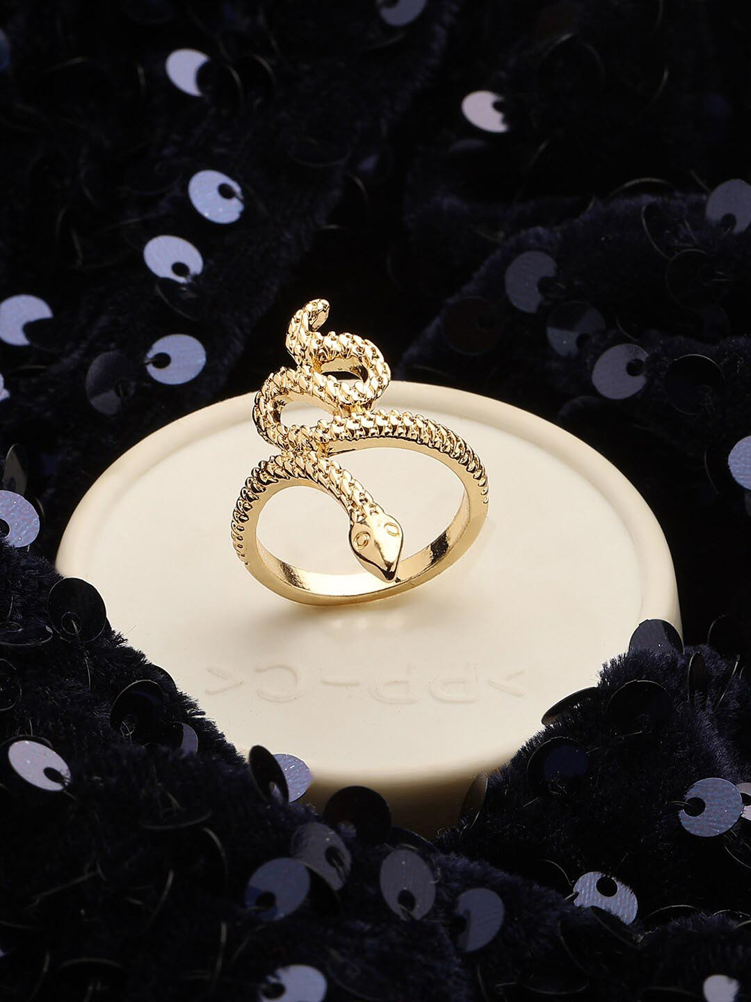 Buy Accessorize Gold Toned Snake Finger Ring - Ring for Women 21807152 ...