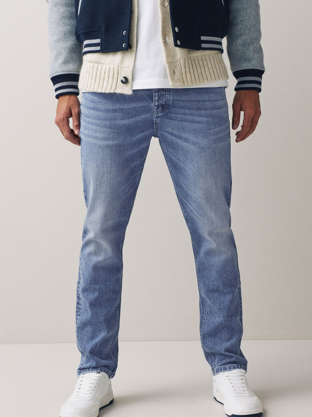 Buy NEXT Men Slim Fit Light Fade Stretchable Jeans - Jeans for Men ...