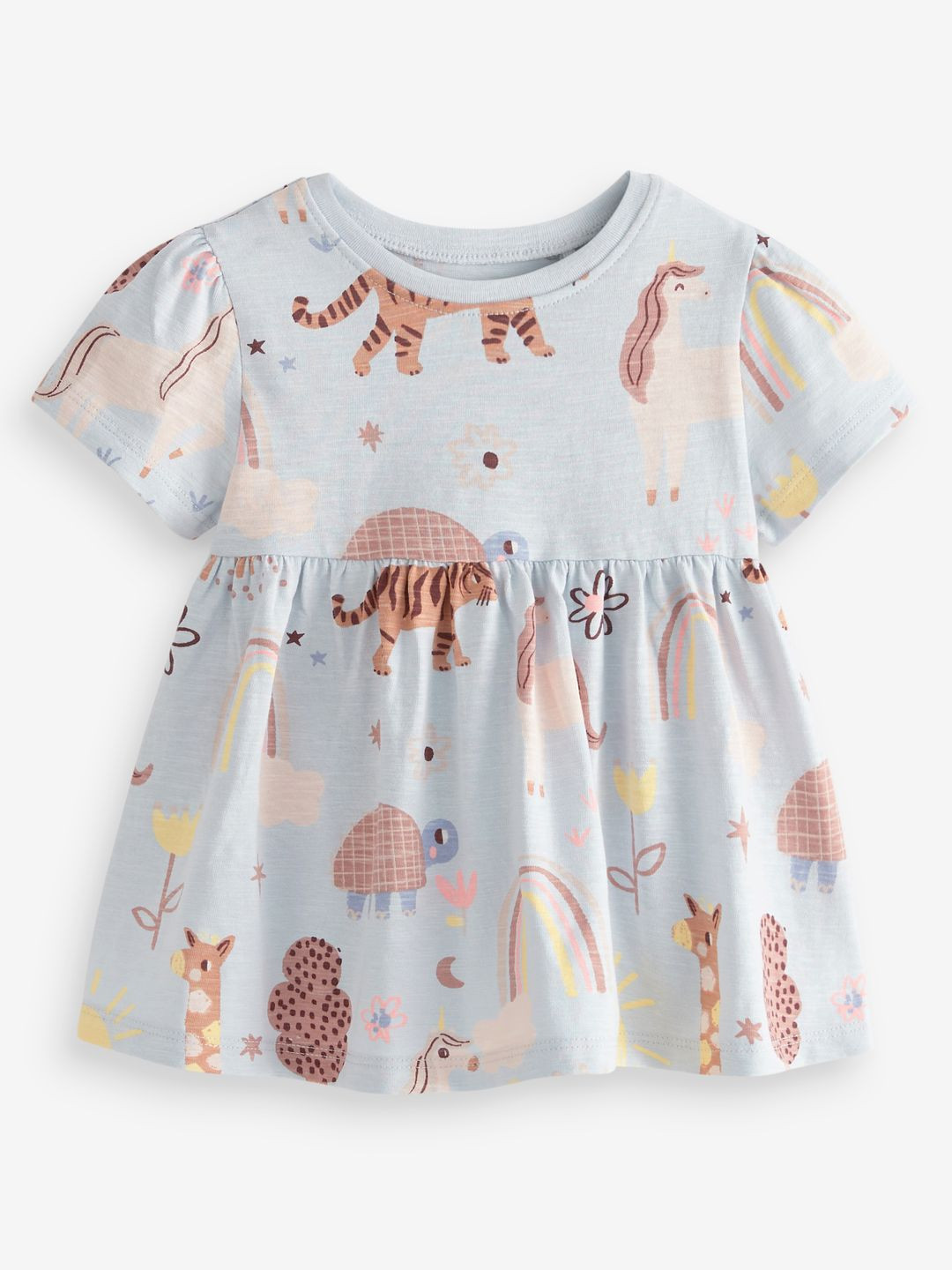 Buy NEXT Infant Girls Pure Cotton Conversational Print Fit & Flare ...