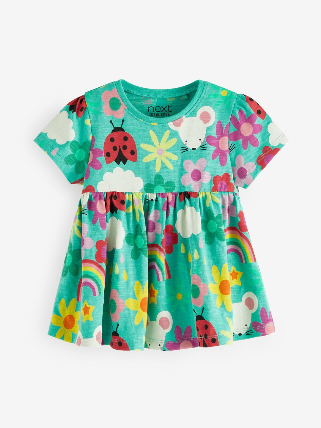 Buy NEXT Infant Girls Pure Cotton Conversational Print Fit & Flare ...