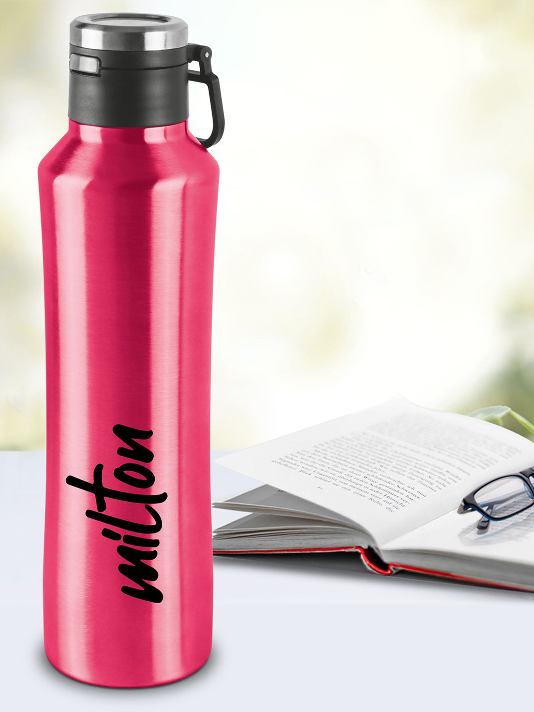 Buy Milton Gulp 600 Pink Thermosteel 24 Hours Hot Or Cold Water Bottle ...