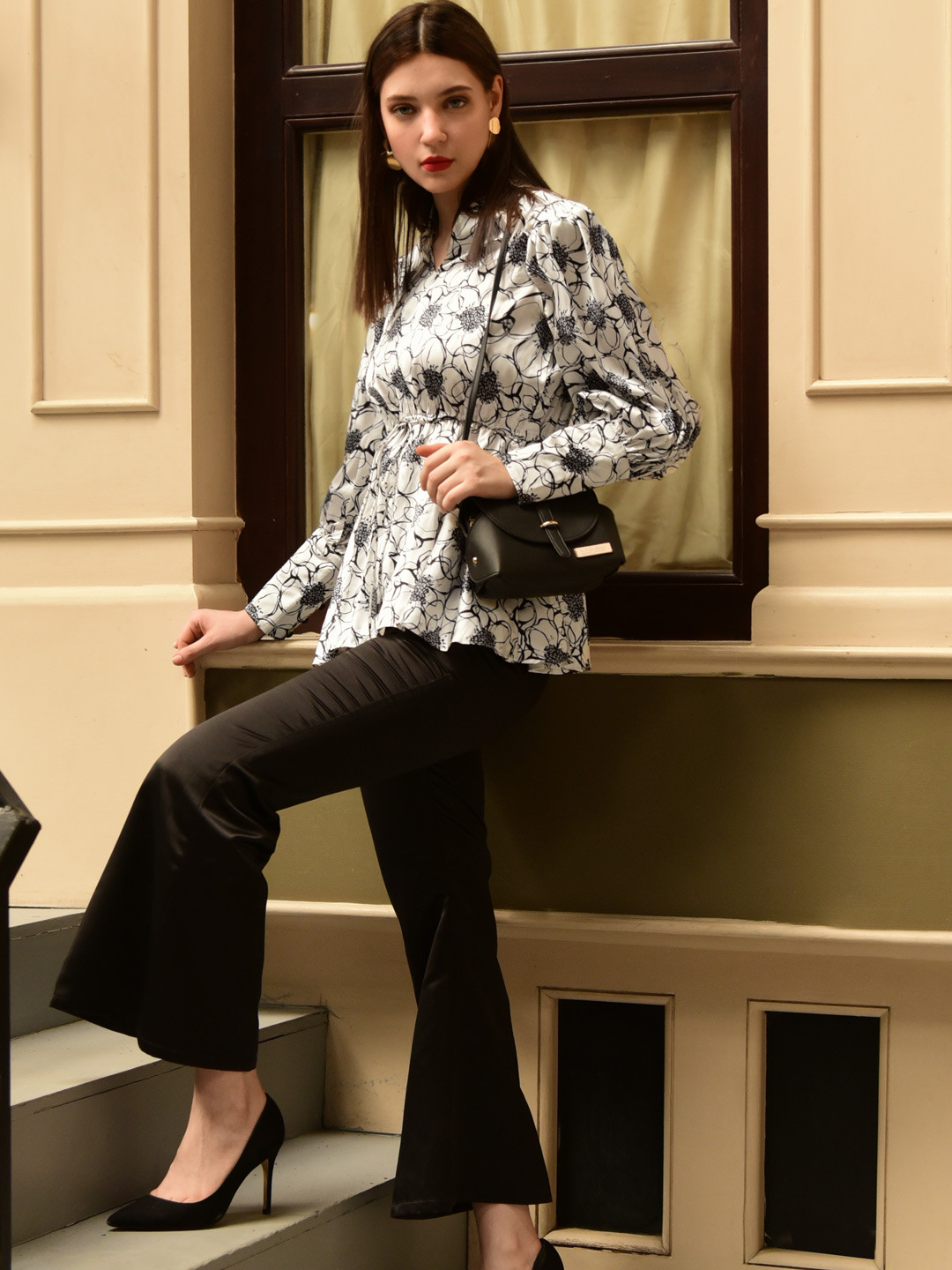 Buy BLANC9 Women Printed Semi Fit Top And A Trouser - Co Ords for Women ...