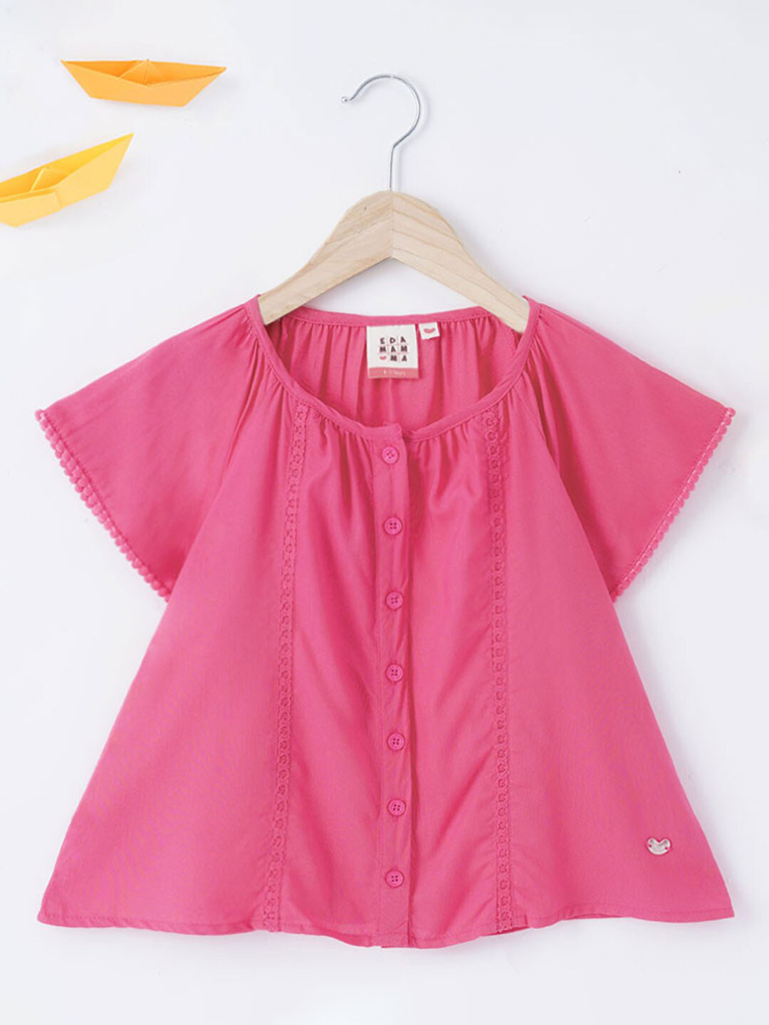 Buy Ed A Mamma Girls Round Neck Raglan Sleeve A Line Top - Tops for ...