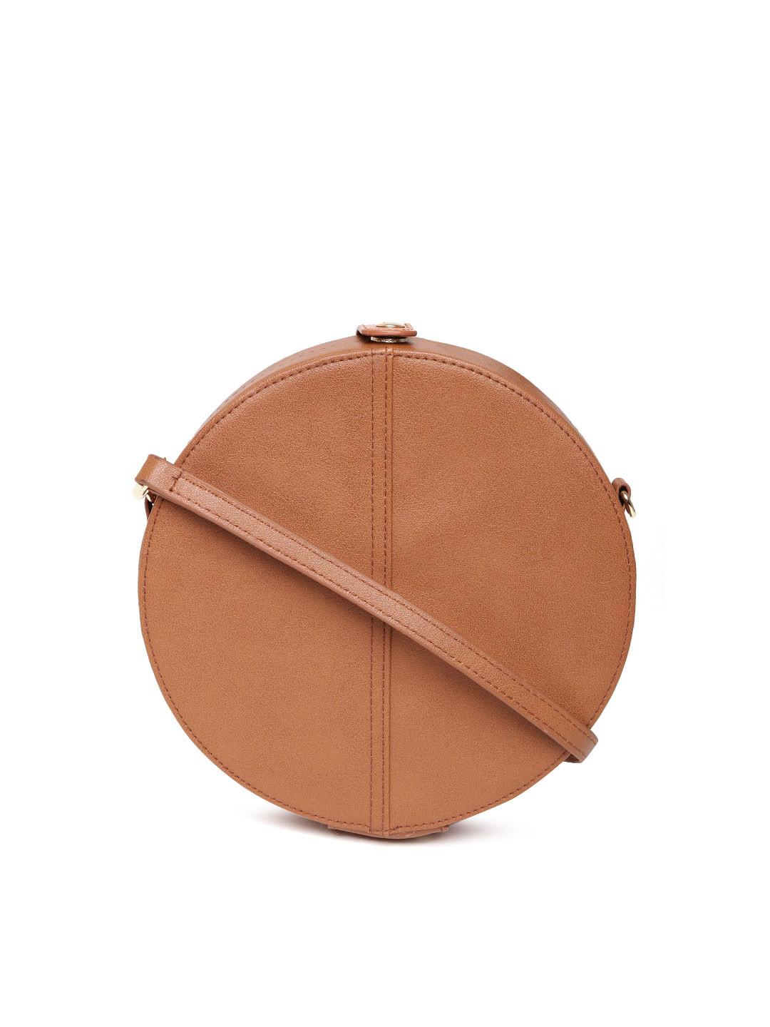 Buy Vero Moda Brown Solid Circular Sling Bag - Handbags for Women ...