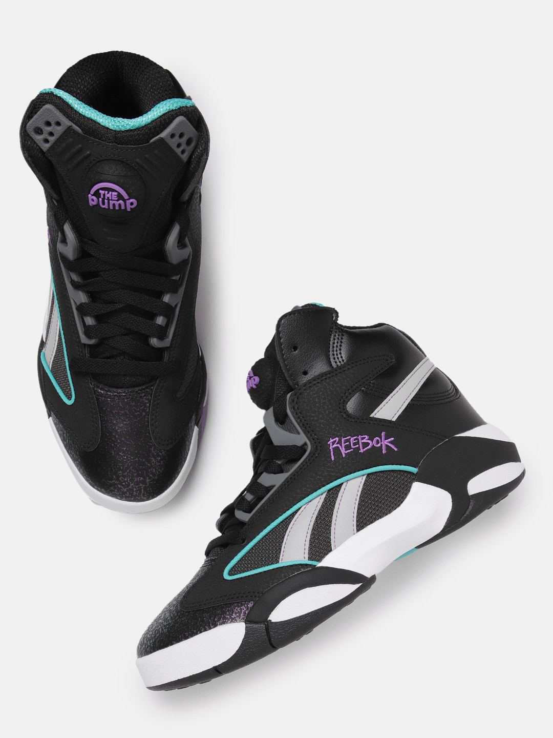 Buy Reebok Classic Unisex Shaq Attaq Mid Top Basketball Shoes - Sports ...