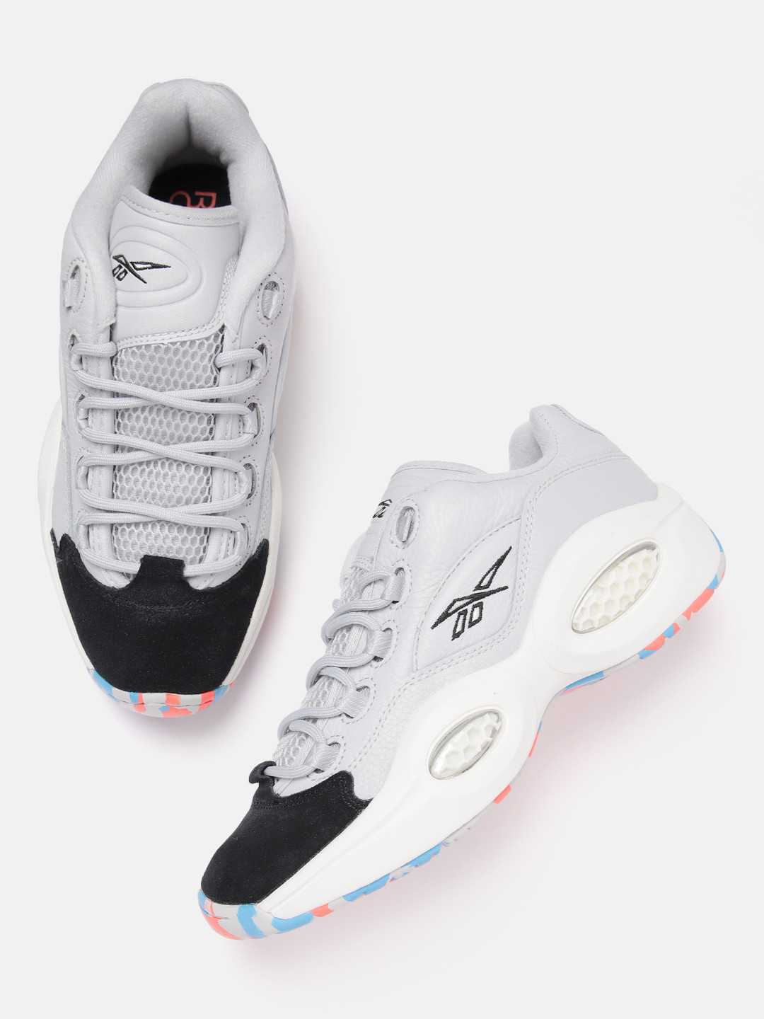 Buy Reebok Classic Unisex Leather Question Low Basketball Shoes ...
