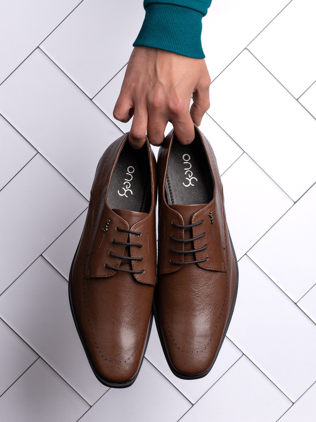 Buy One8 Select By Virat Kohli Men Premium Leather Formal Derbys ...