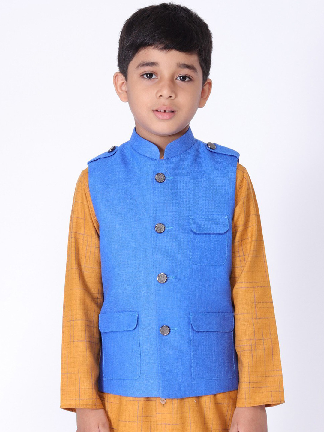 Buy TABARD Boys Woven Pure Cotton Nehru Jacket - Nehru Jackets for Boys ...
