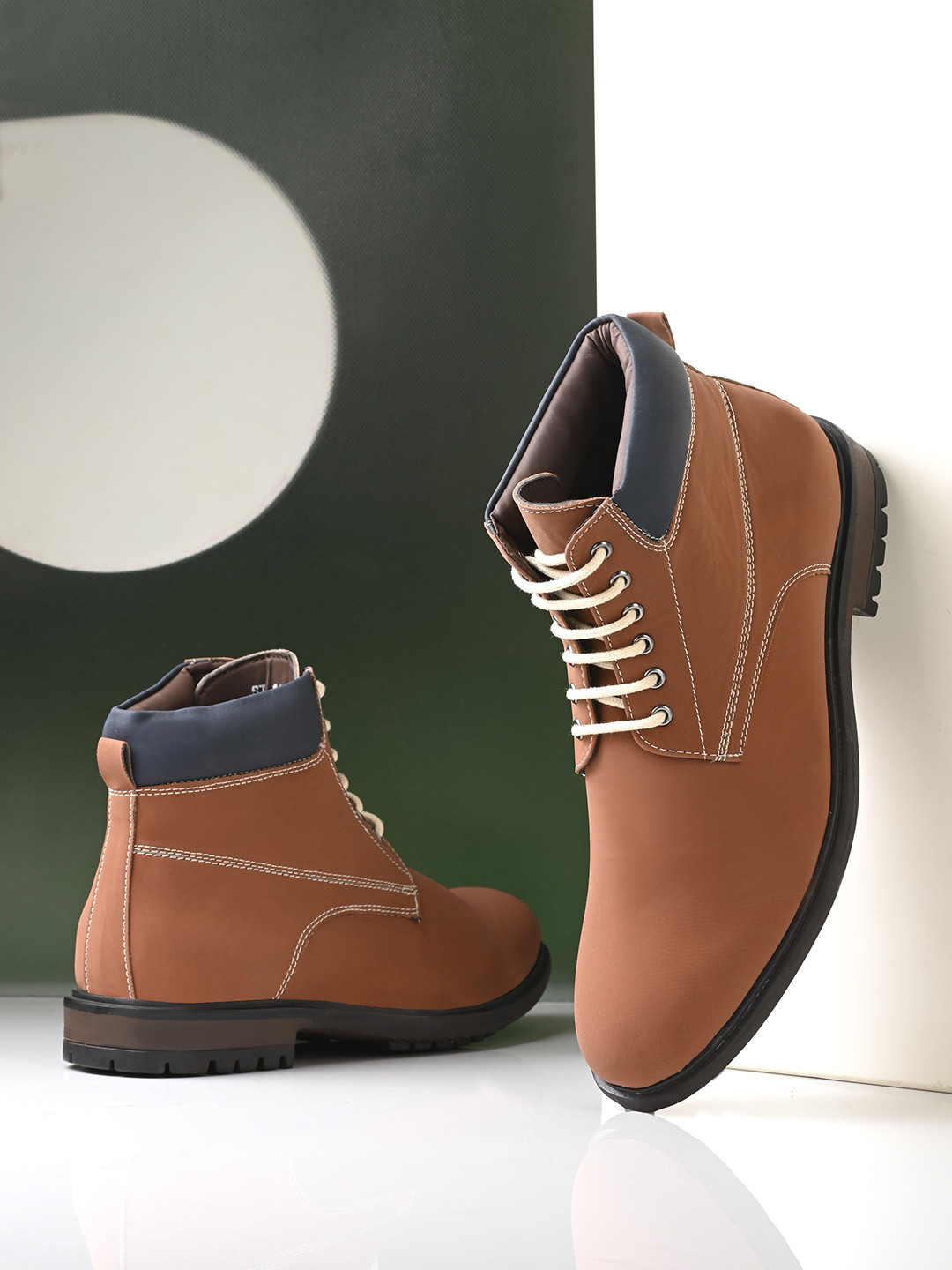 Buy The Roadster Co. Men Nubuck Lace Up Regular Boots - Boots for Men ...