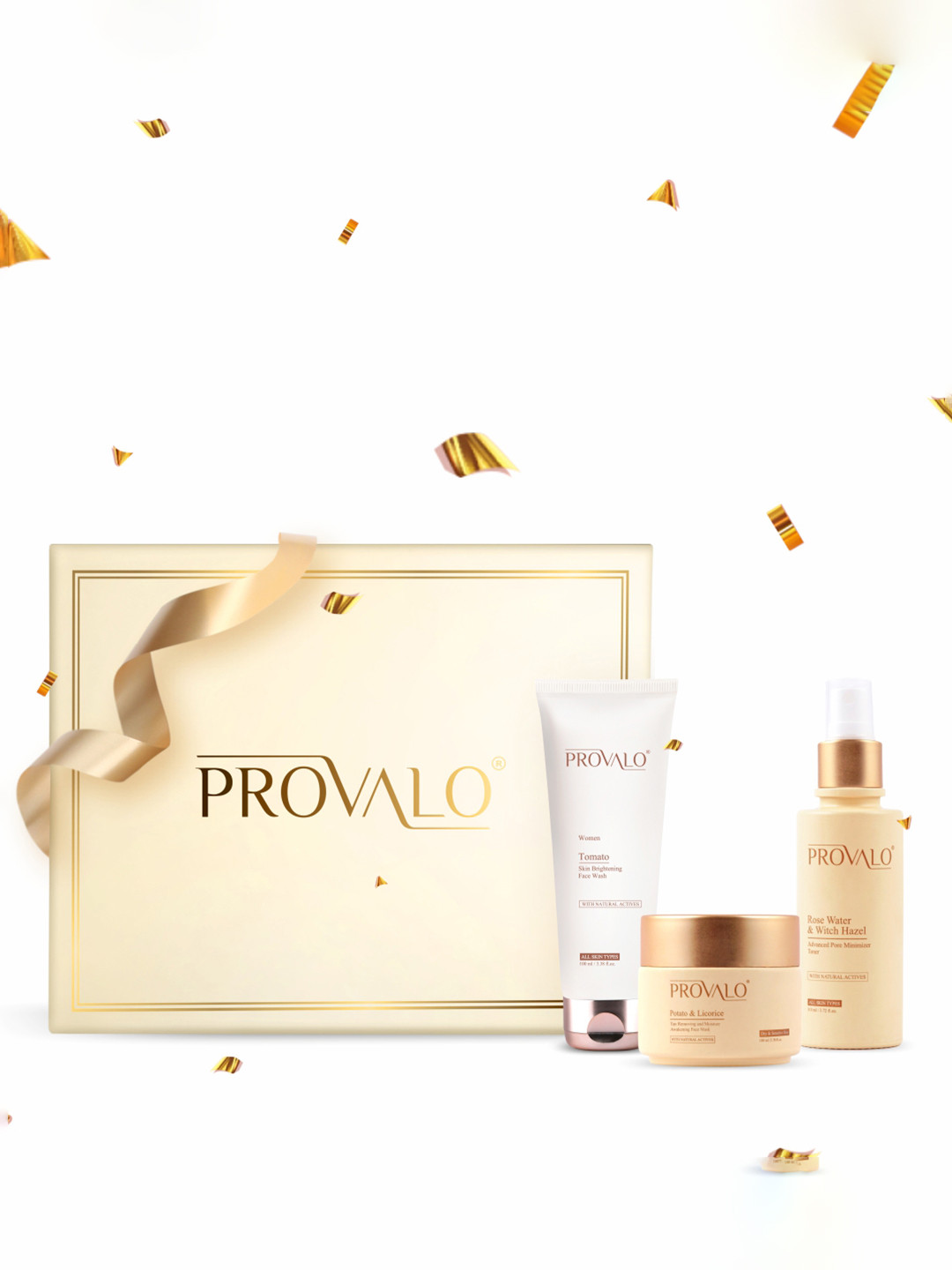 Buy PROVALO Skin Brightening Skincare Gift Set Tomato Face Wash,Face ...