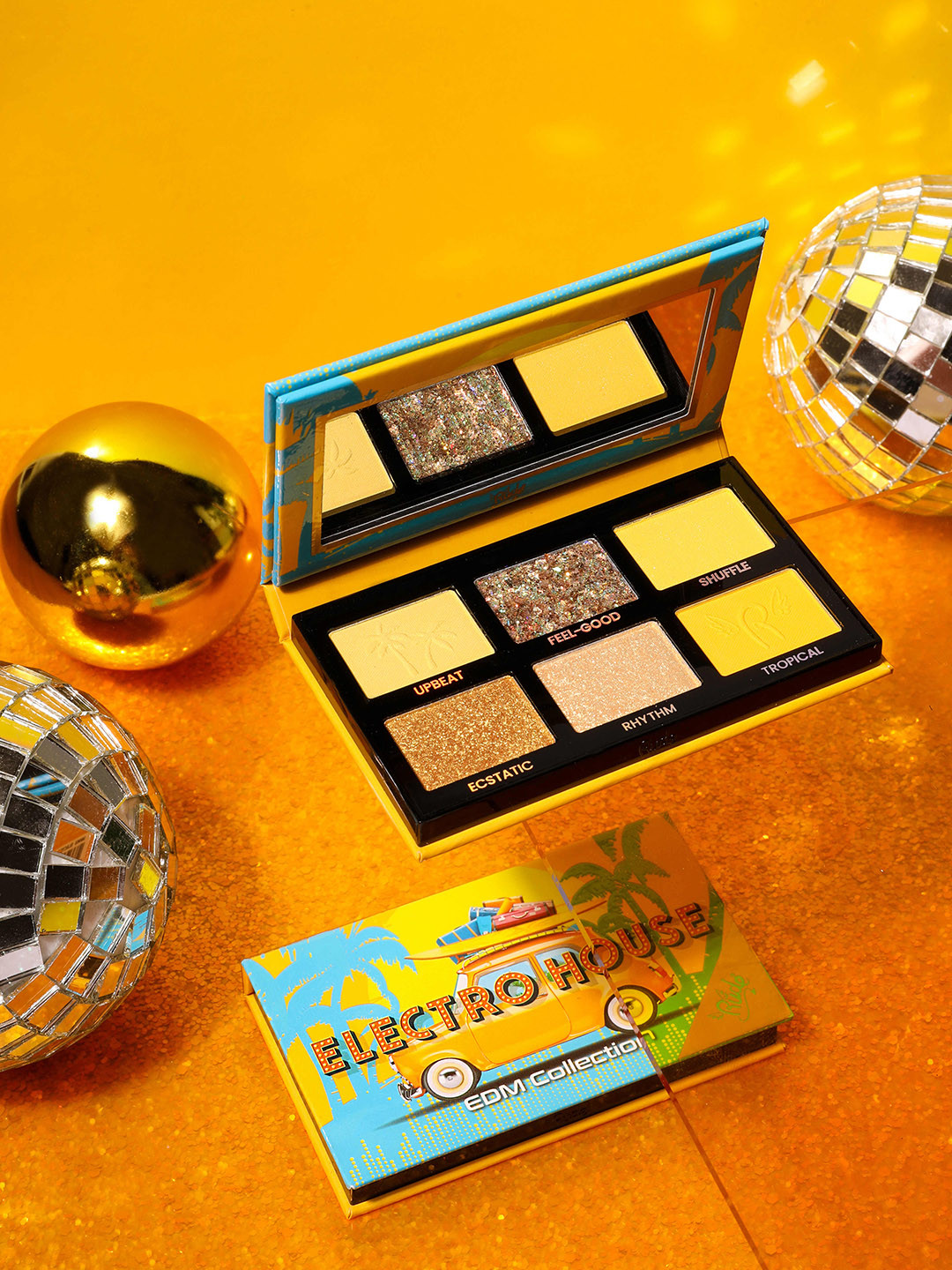 Buy Rude Cosmetics EDM Collection High Pigmented Eyeshadow Palette 6g ...