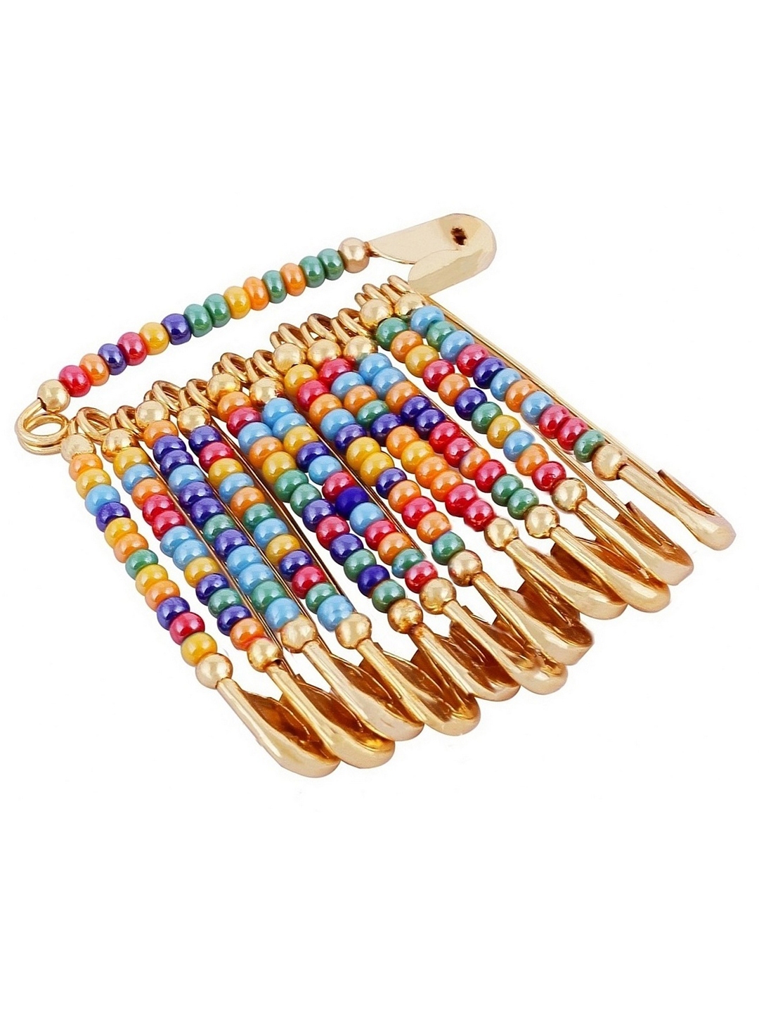 Buy Vama Set Of 12 Beaded Saree Safety Pins Saree Accessories For