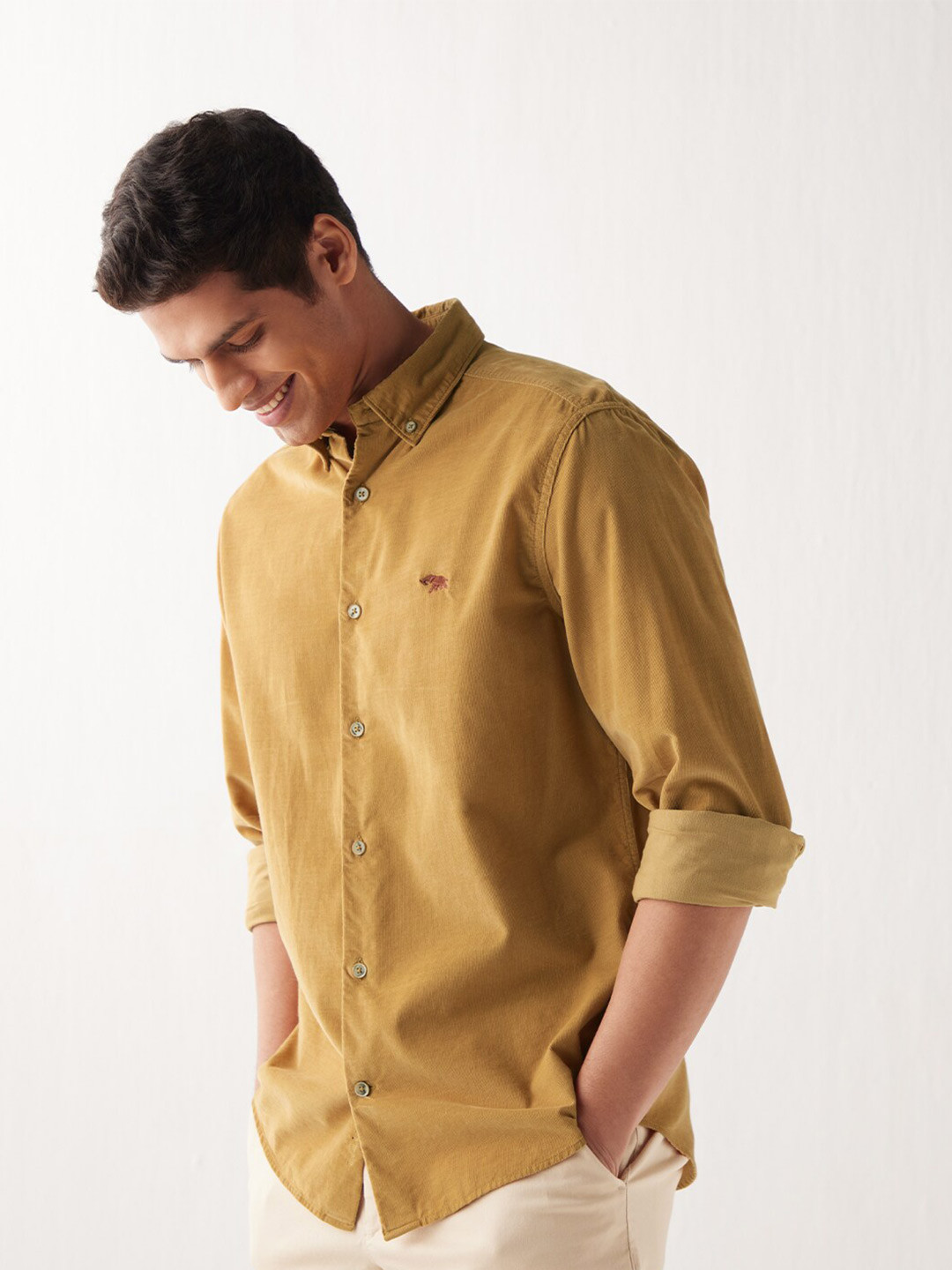 Buy Andamen Men Slim Fit Corduroy Shirt - Shirts for Men 21847842 | Myntra