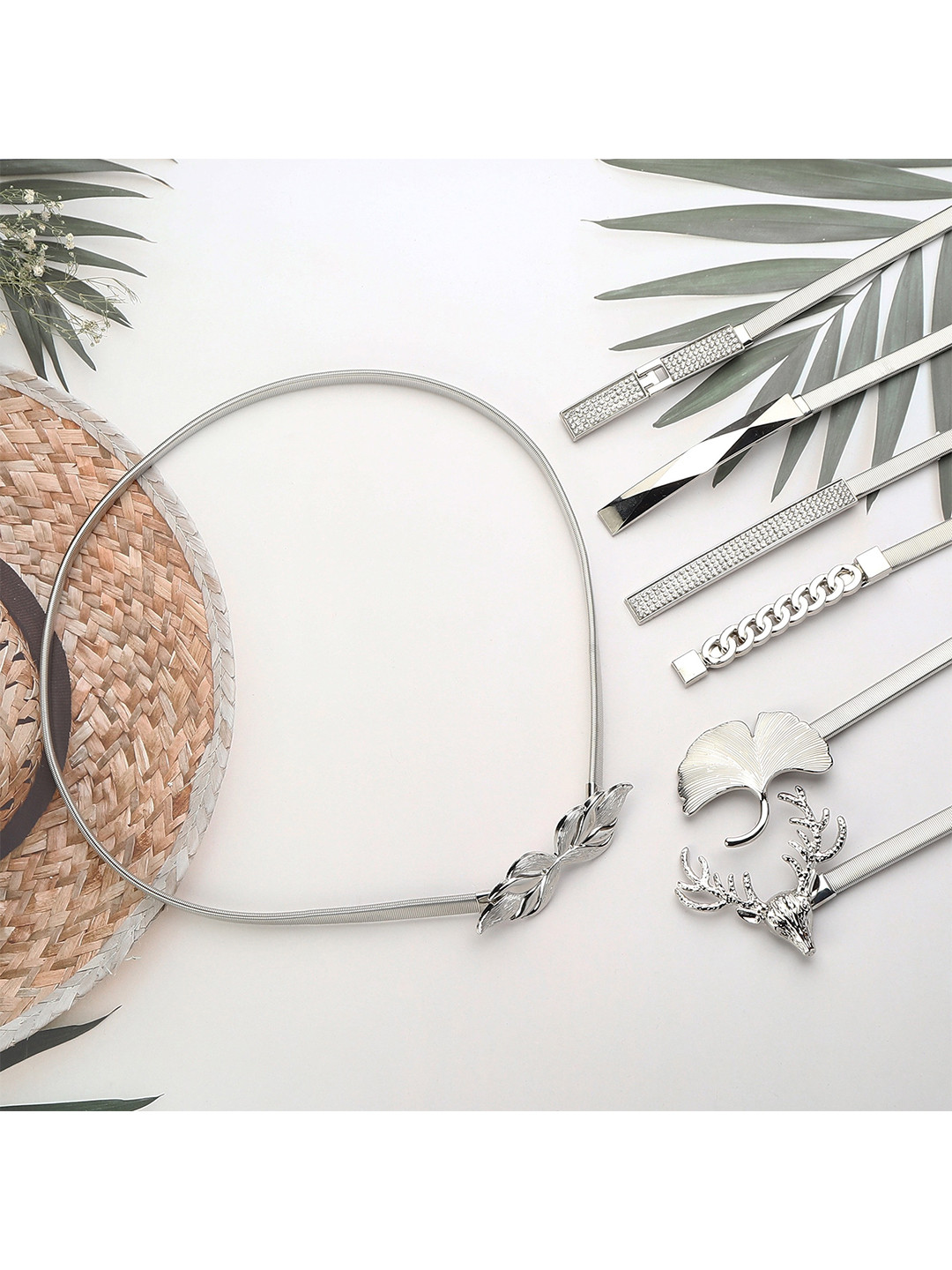 Buy ZORO Women Textured Metal Spring Belt - Belts for Women 21848160 ...