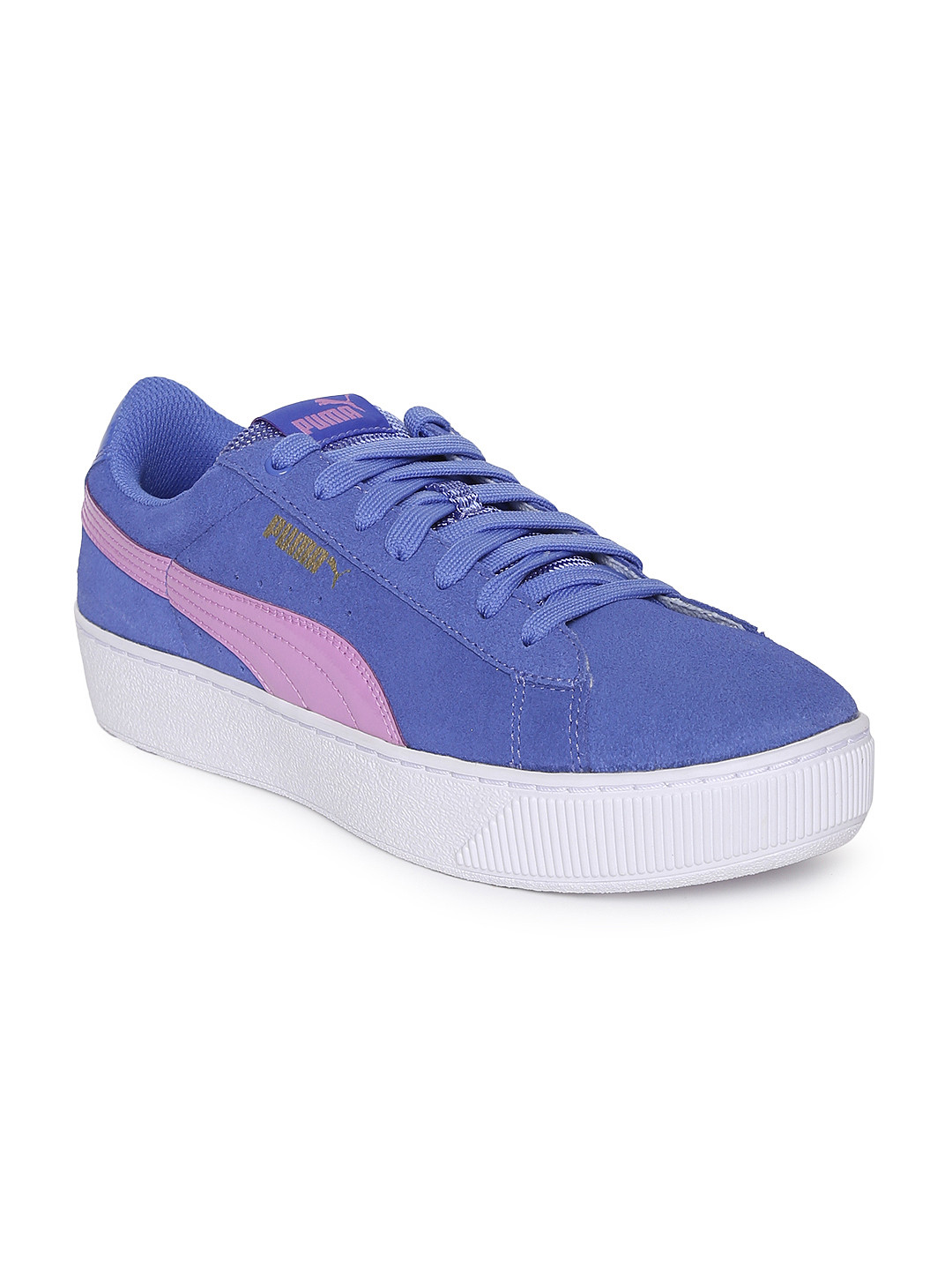 Buy Puma Women Blue Vikky Platform Sneakers - Casual Shoes for Women ...