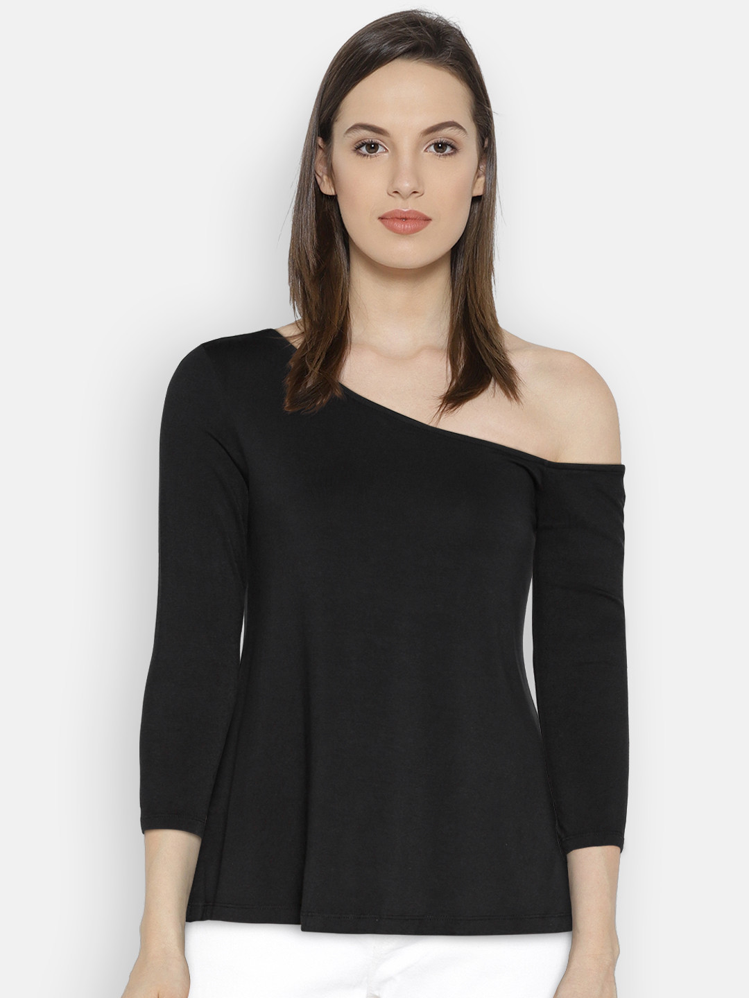 Buy 20Dresses Women Black Solid Top - Tops for Women 2184927 | Myntra