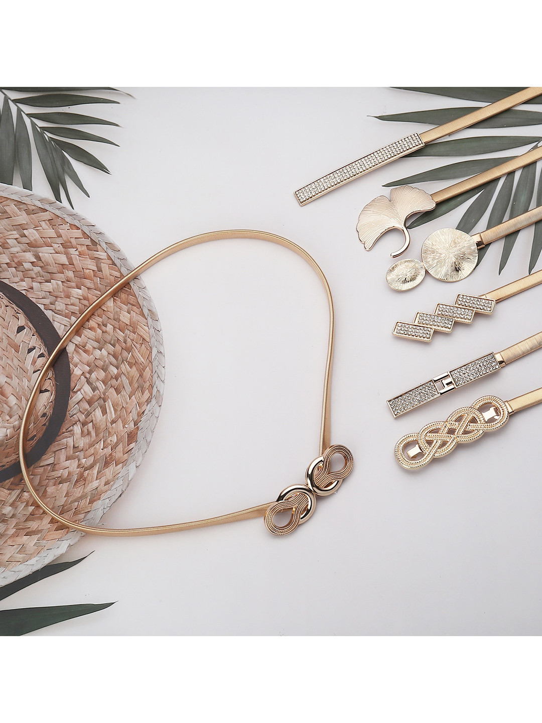 Buy ZORO Women Textured Metal Spring Belt - Belts for Women 21849700 ...