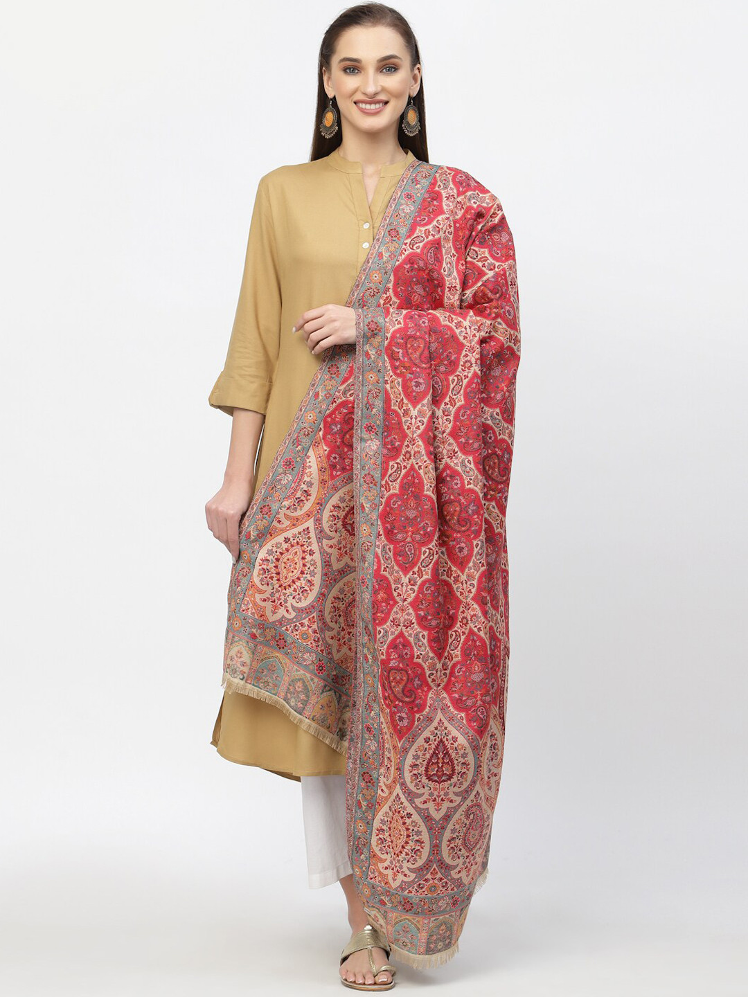 Buy Anekaant Women Ethnic Motifs Woven Design Kaani Shawl - Shawl for ...