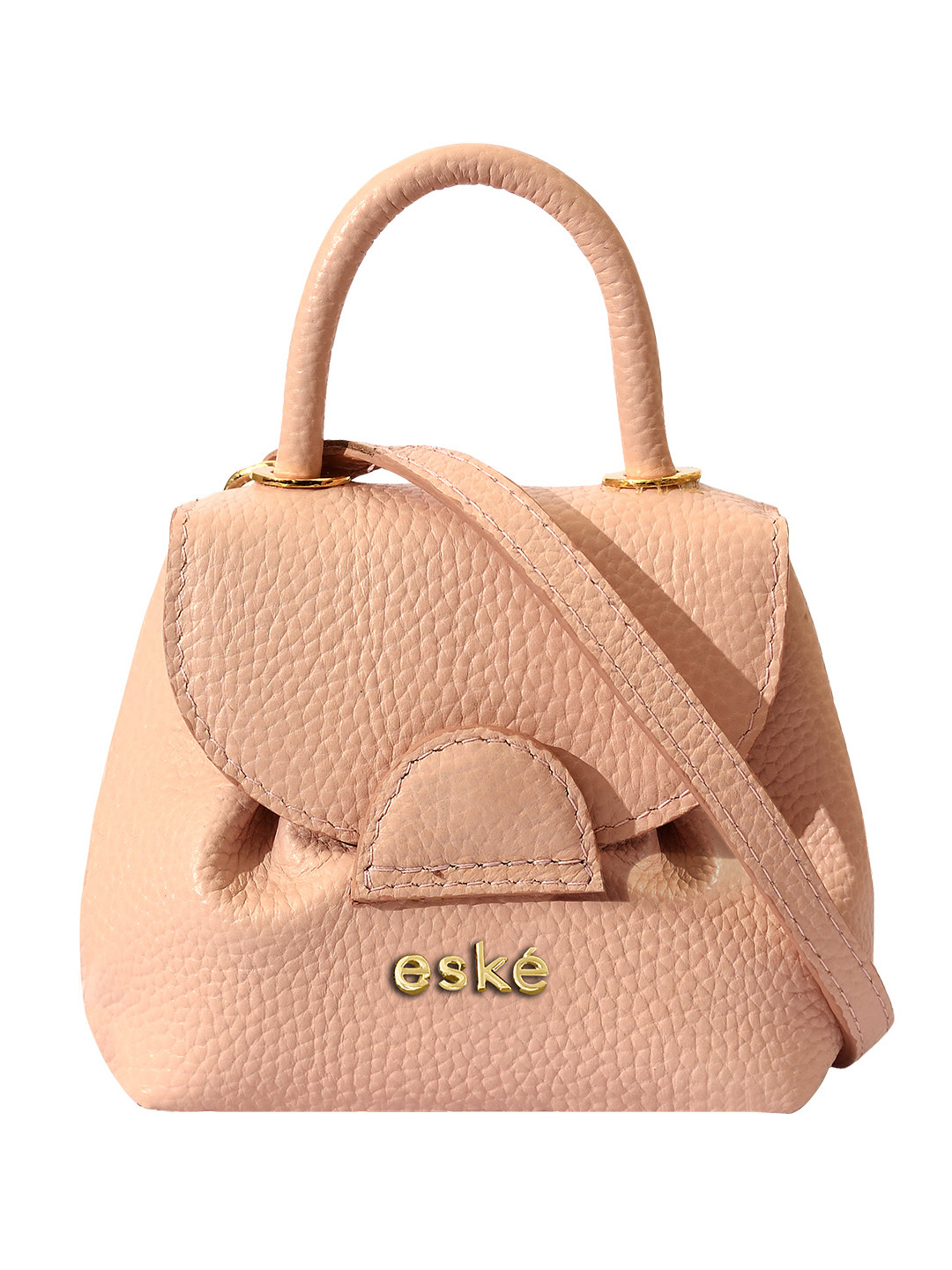 Buy Eske Textured Leather Structured Handheld Bag - Handbags for Women ...