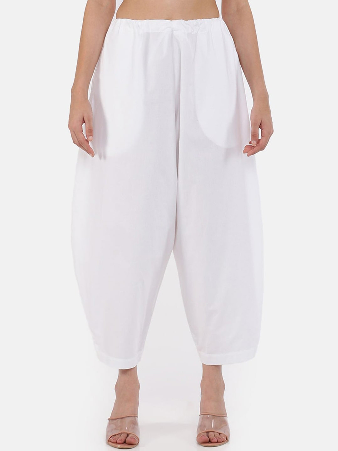 Buy GRASS By Gitika Goyal Women Relaxed Cotton Loose Fit High Rise ...