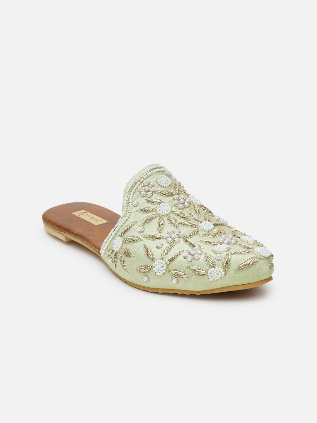 Buy Ta Chic Women Embroidered Ethnic Mules - Flats for Women 21857380 ...
