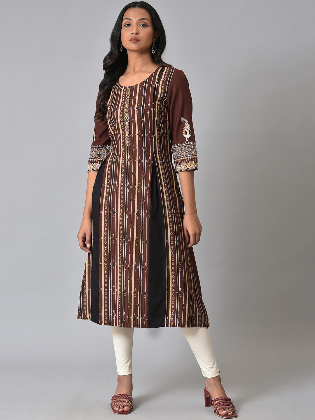 Buy W Ethnic Motifs Printed Kurta - Kurtas for Women 21862238 | Myntra