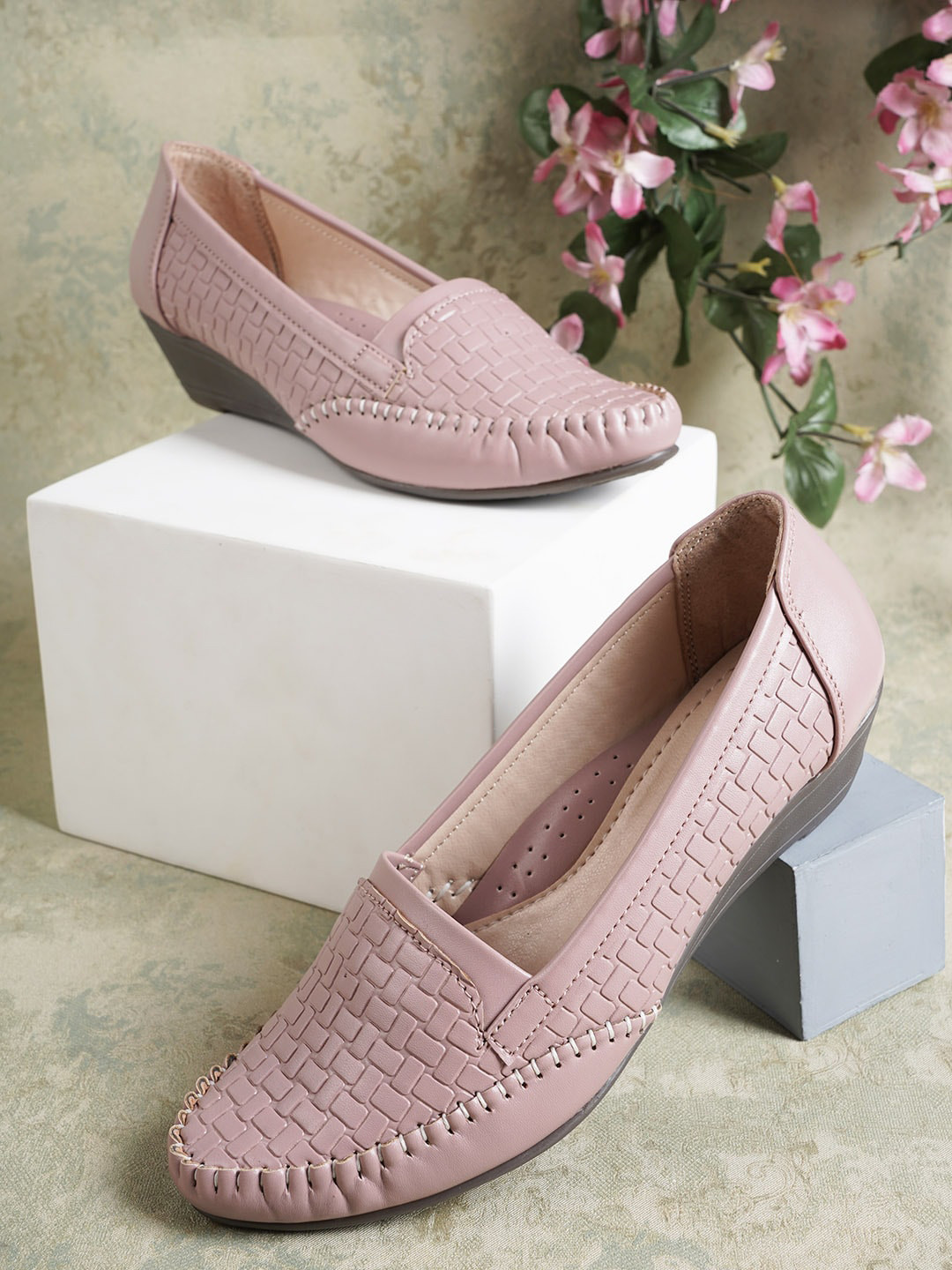 Buy EVERLY Textured Wedge Pumps - Heels for Women 21865706 | Myntra