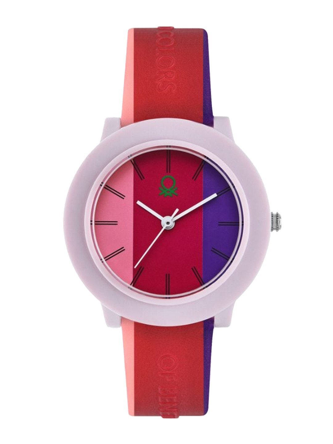 Buy United Colors Of Benetton Women Printed Dial & Silicon Straps ...