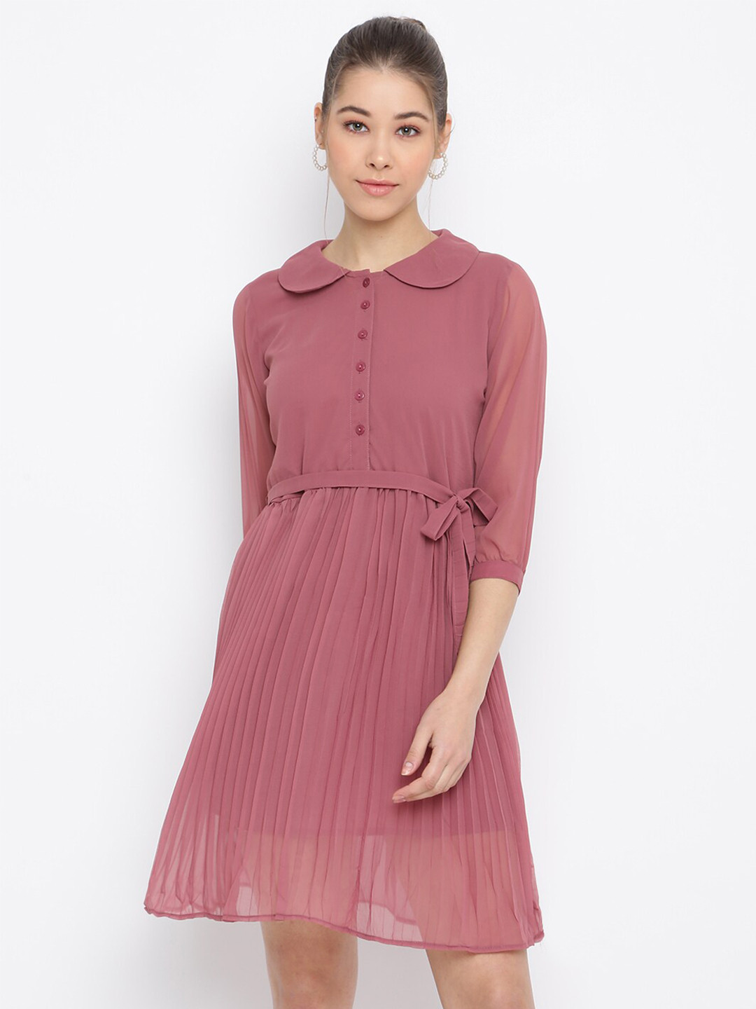Buy Mayra Peter Pan Collar A Line Dress - Dresses for Women 21882388 ...