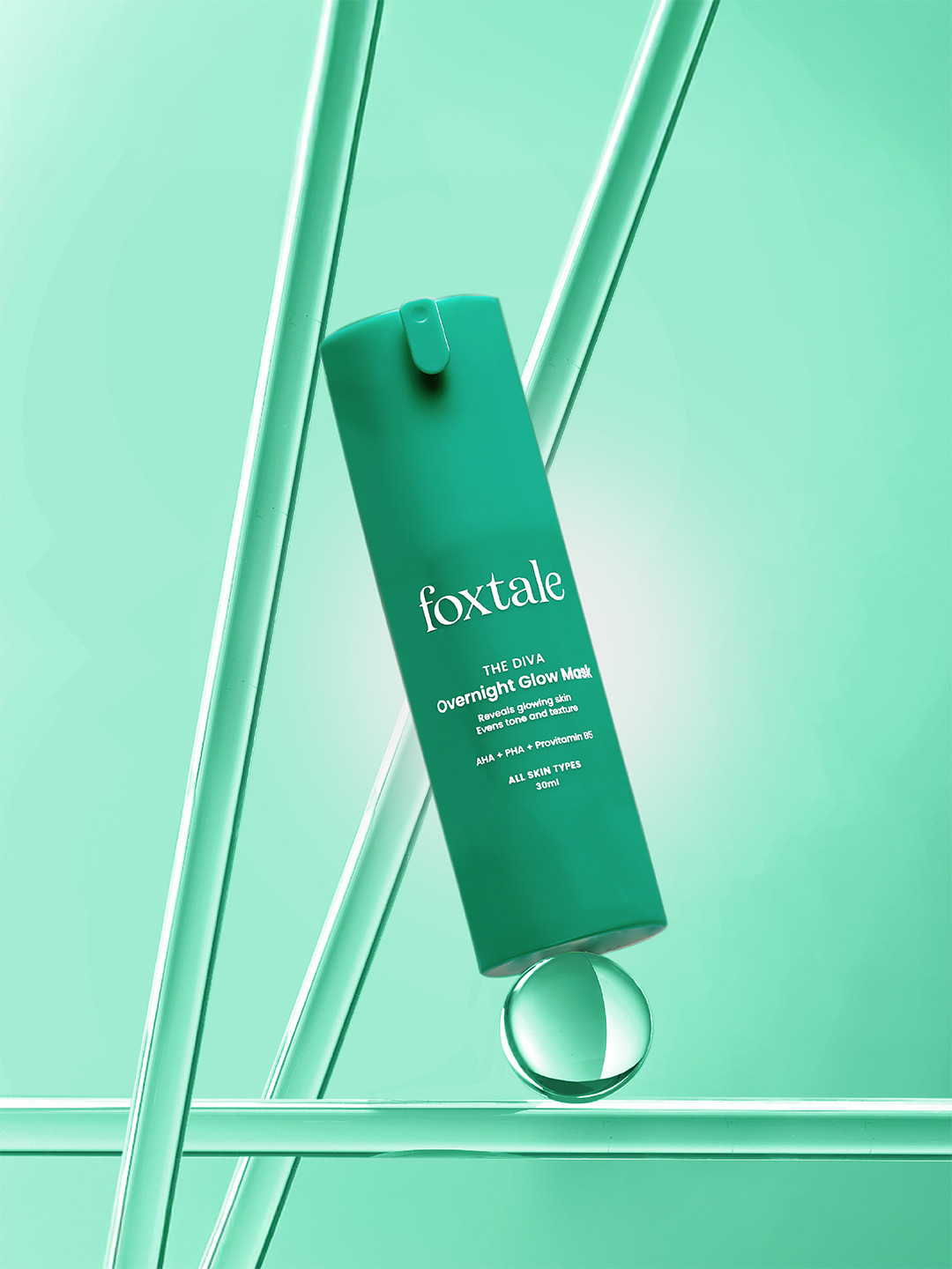 Buy FoxTale Overnight Glow Mask 4% Glycolic Acid & 3% Lactic Acid 30 Ml ...