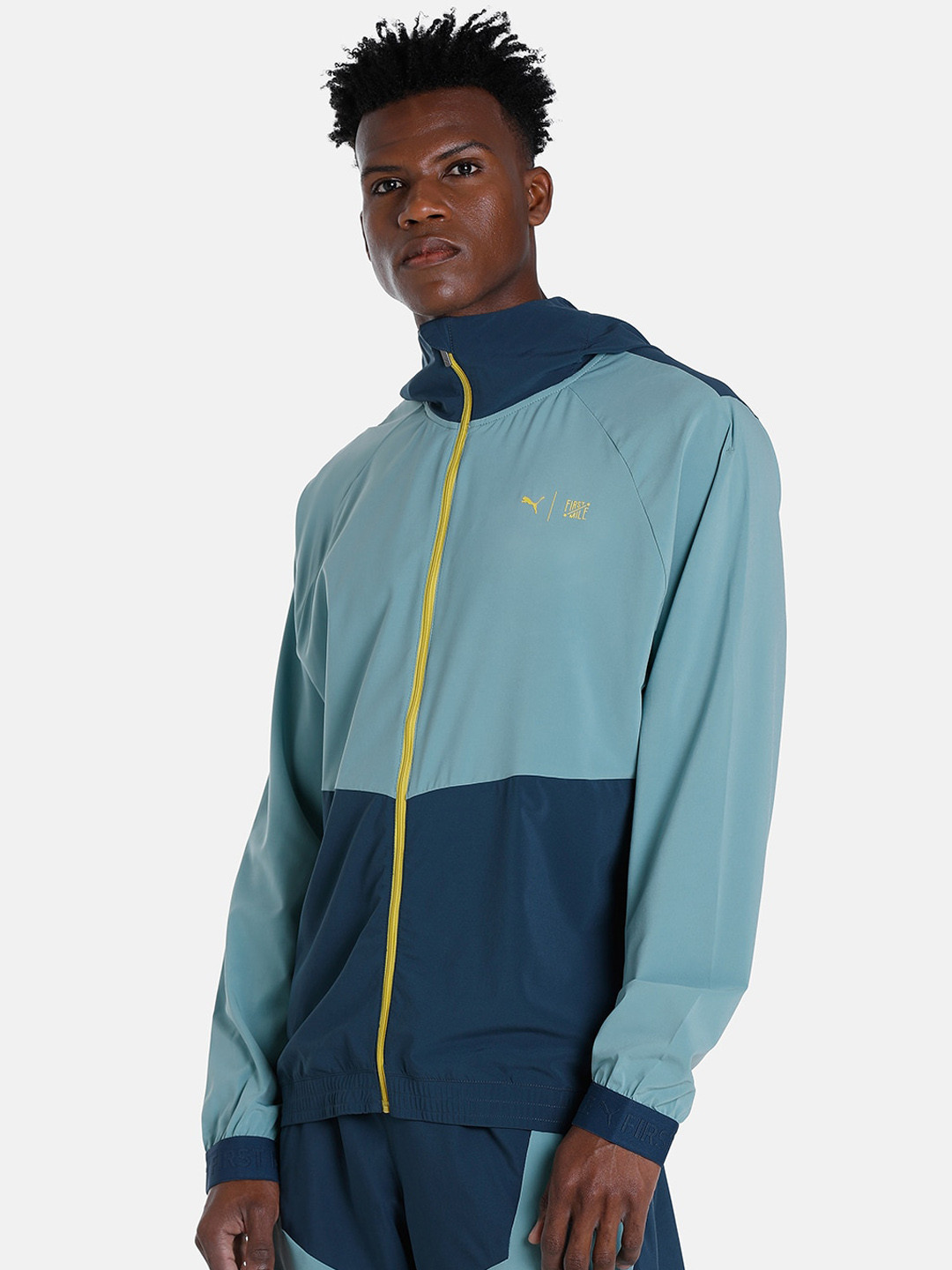 Buy Puma M First Mile Woven Logo Printed Sporty Sustainable Jacket ...